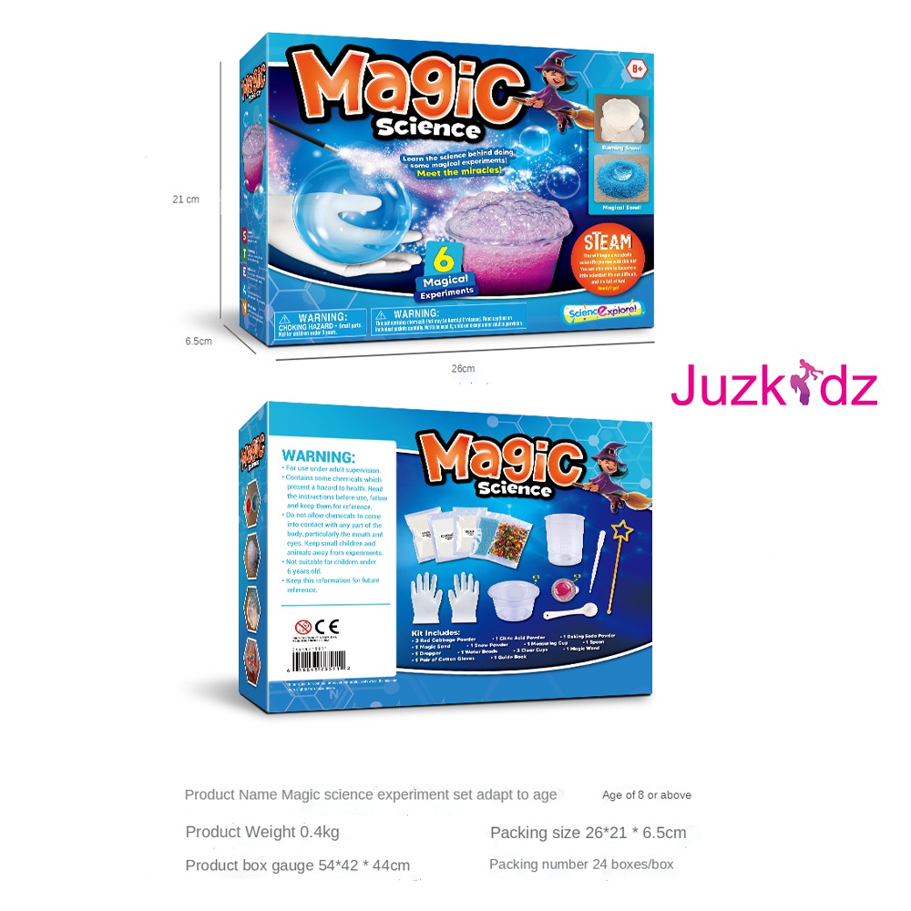 Magic Science Experiments STEAM DIY Educational Slime Kit Bouncy Ball ...