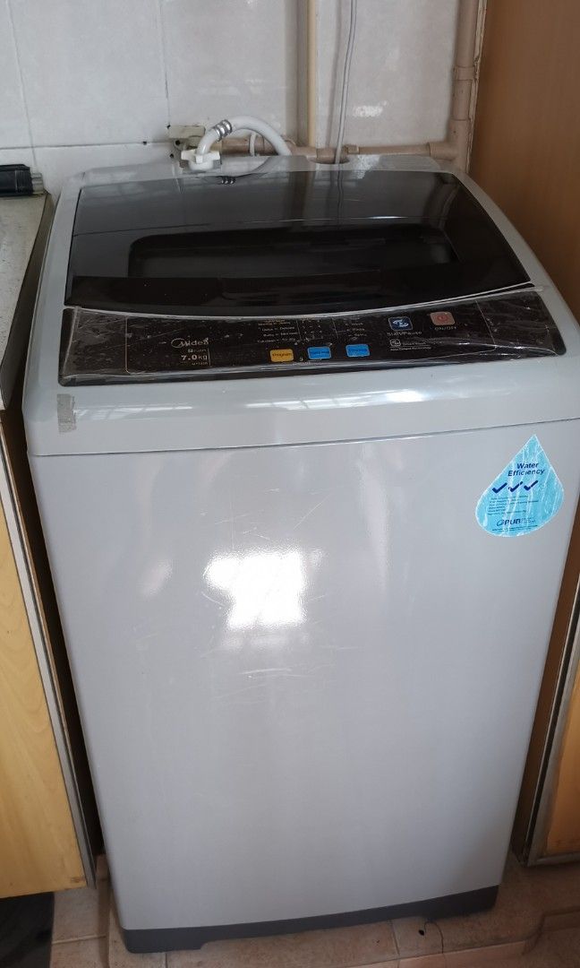 Midea washing machine 7kg. Top loading., TV & Home Appliances, Washing ...