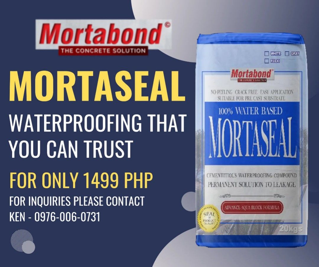 Mortaseal Water Based Cementitious Waterproofing Compound 20kgs ...