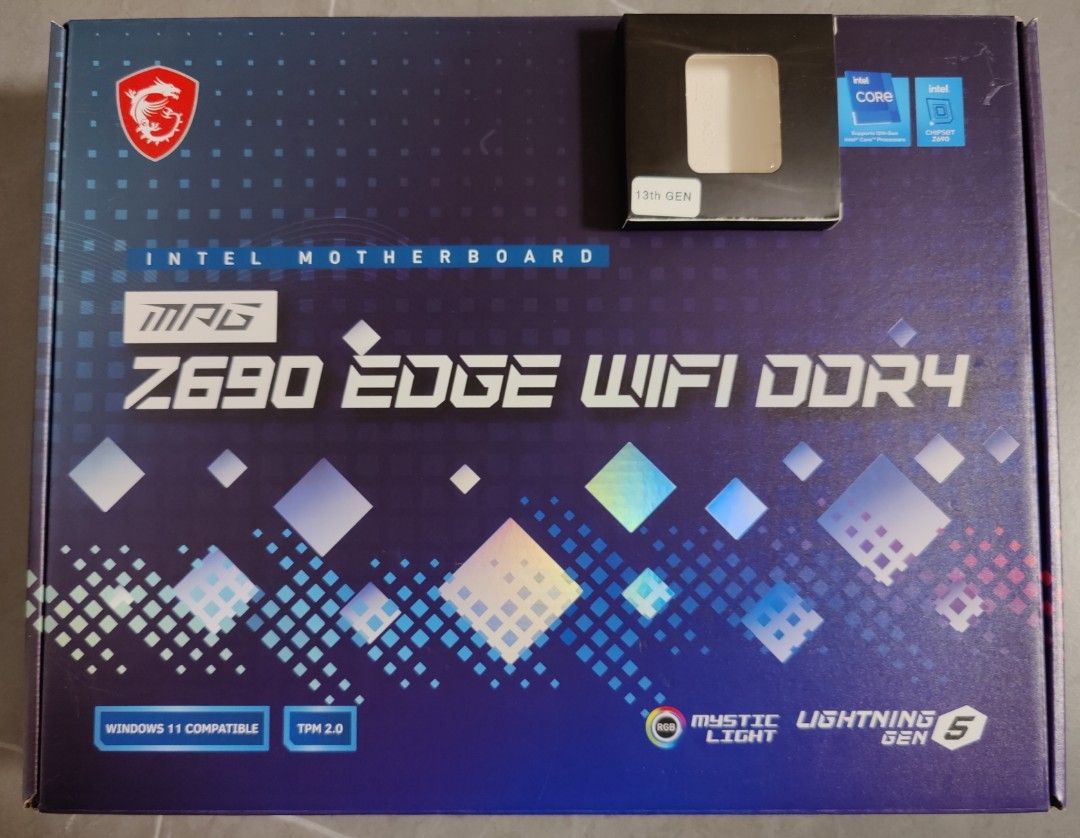 MSI MPG Z690 EDGE WIFI DDR4, 電腦＆科技, 電腦周邊及配件, 電腦周邊產品 - Carousell