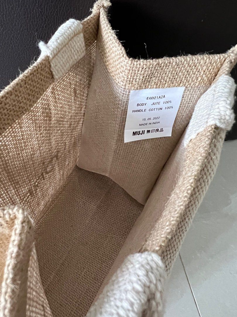 Muji Jute My Bag A6, Women's Fashion, Bags & Wallets, Tote Bags on Carousell