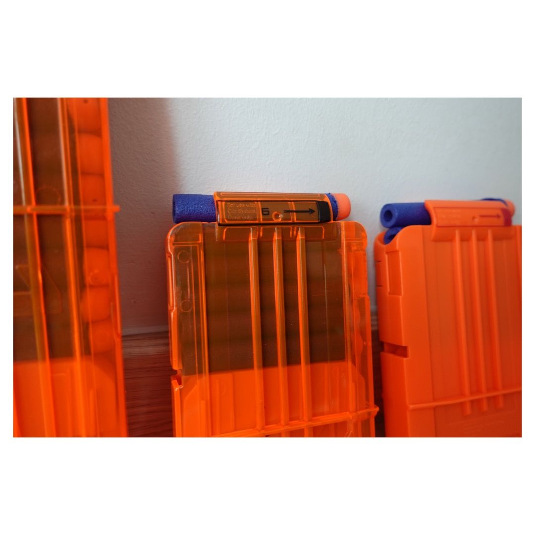 Nerf Accessories (4 Magazine, 36 Bullets, 2 Slings), Hobbies & Toys ...