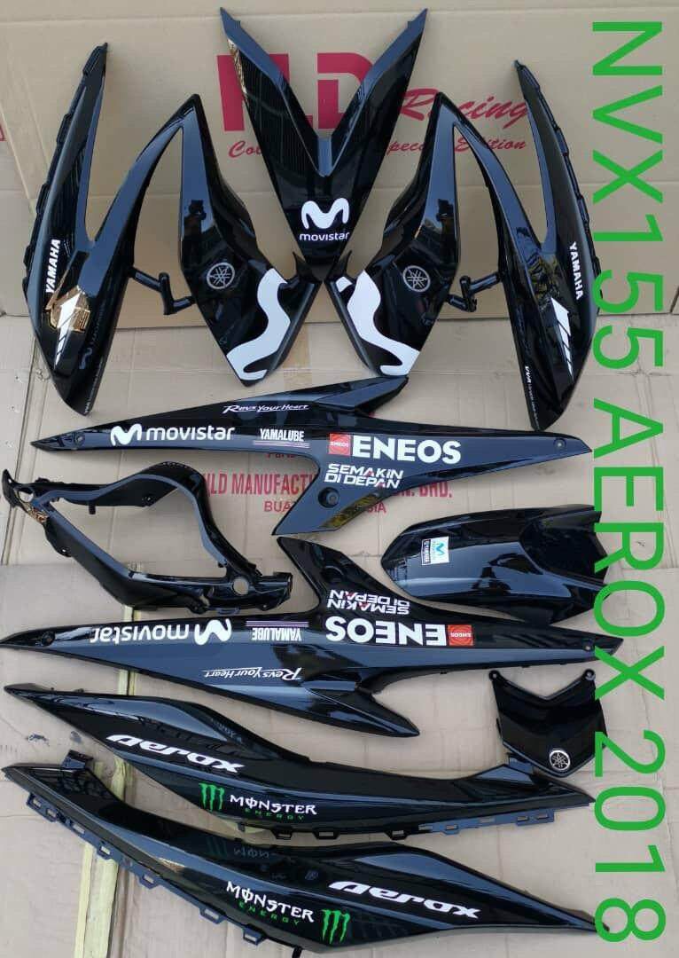 NVX (V1) HLD COVERSET - AEROX 2018 MOVISTAR 2018, Motorcycles ...