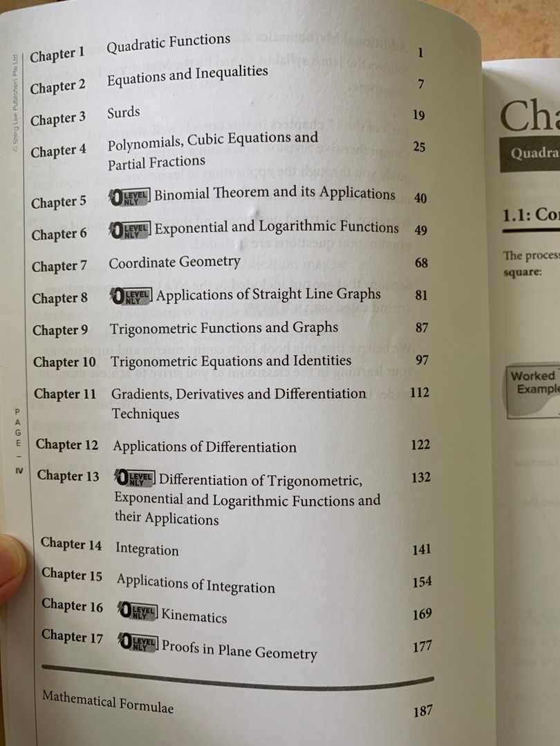 O Level Additional Mathematics Revision Notes Hobbies And Toys Books