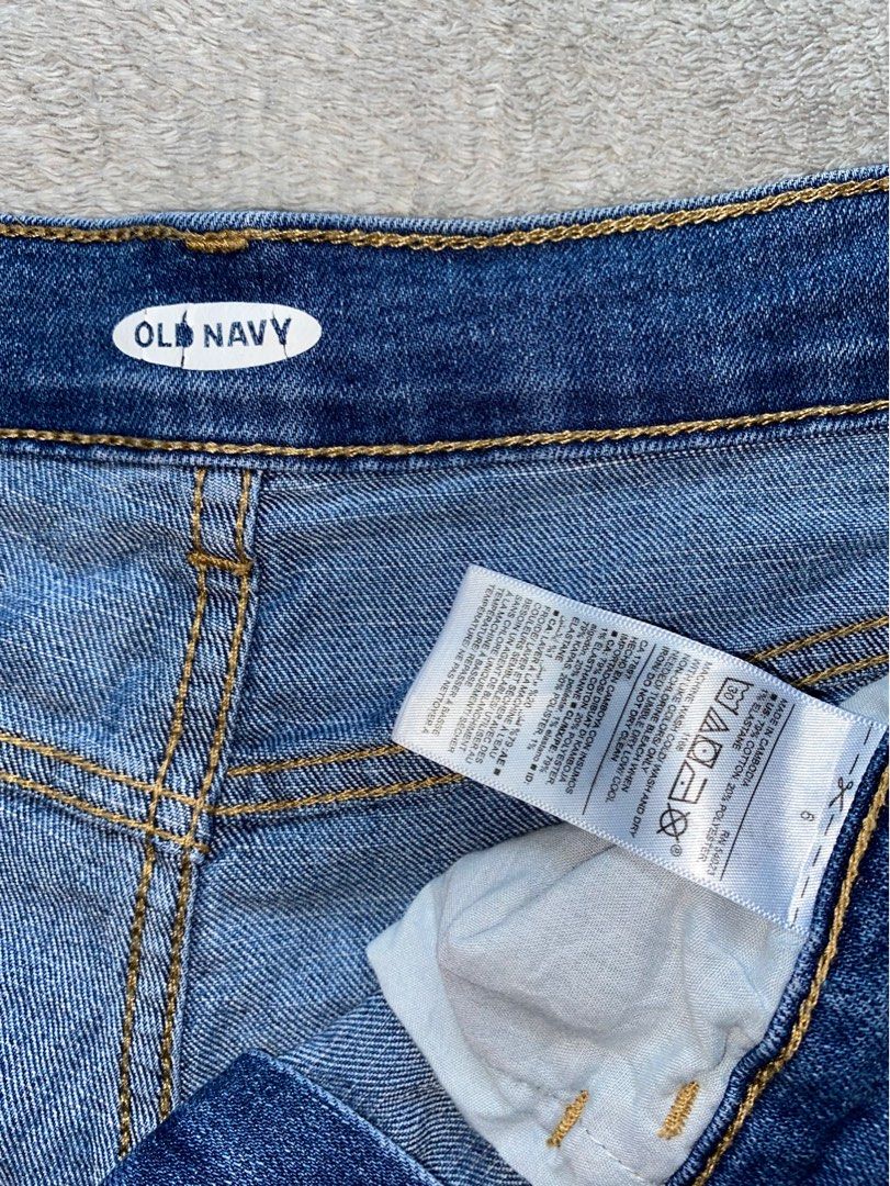 Old Navy (Med-Large) Roll Up Denim Shorts, Women's Fashion, Bottoms ...