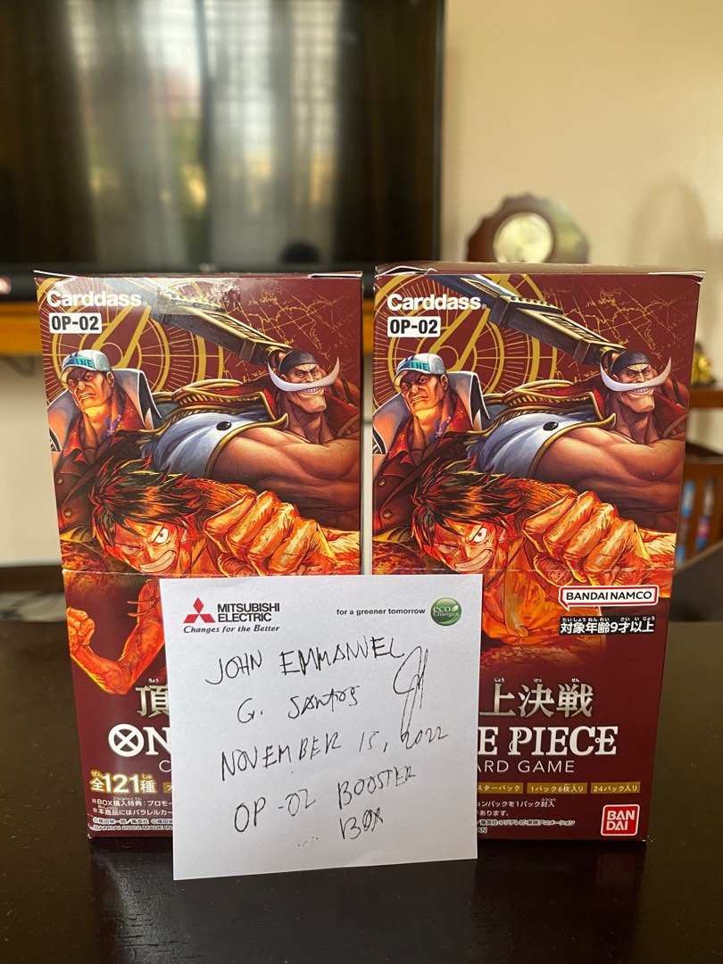 One Piece OP-02 Paramount War Booster Box sealed japanese, Hobbies & Toys, Toys & Games on Carousell
