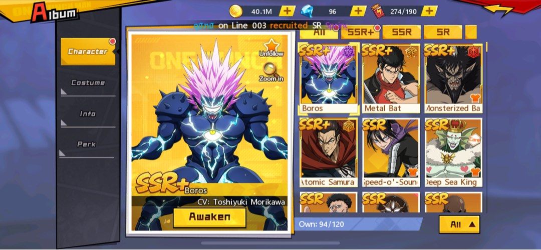 One punch man the strongest Account (OPM the strongest / OPMTS), Video ...