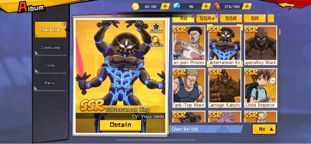 One punch man the strongest Account (OPM the strongest / OPMTS), Video ...