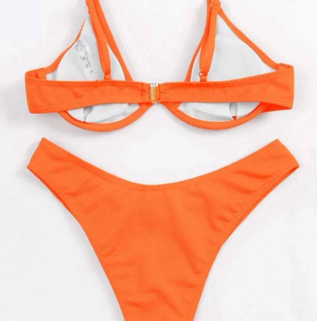 Orange Bikini set, Women's Fashion, Swimwear, Bikinis & Swimsuits on ...