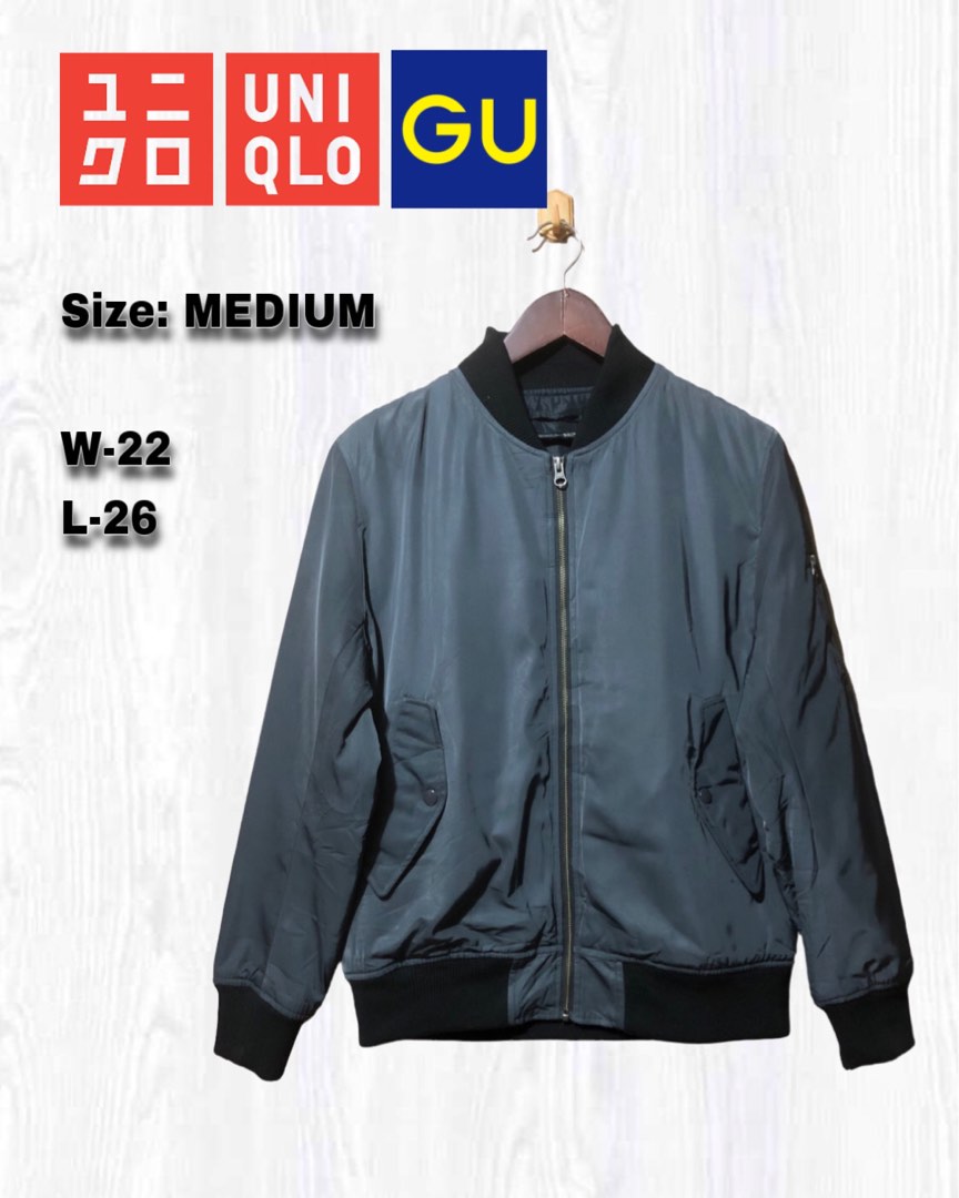 Original GU by UNIQLO Bomber Jacket, Men's Fashion, Coats, Jackets and ...