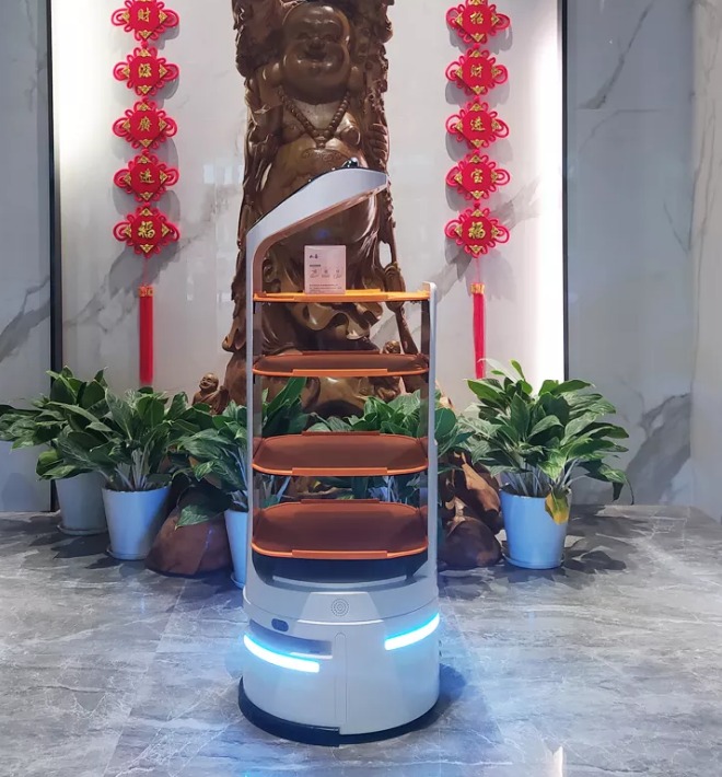 Panda Food Delivery Robot Artificial Intelligence Remote Control Waiter ...