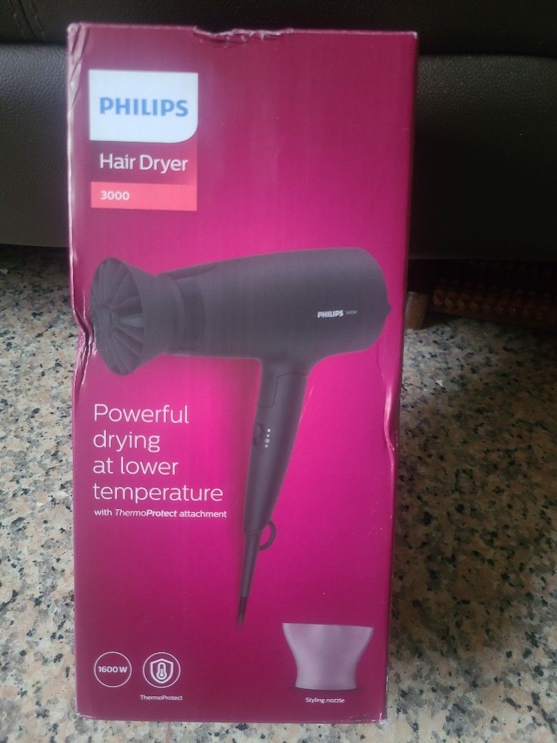 Philips BHD308/13 3000 Series hair dryer, Beauty & Personal Care, Hair ...