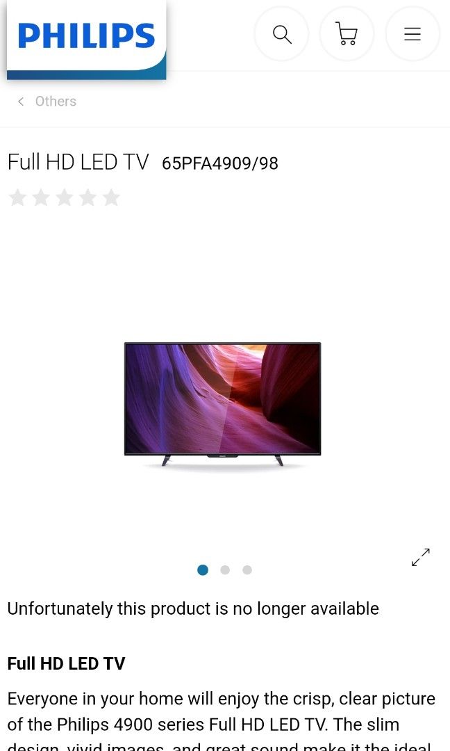 Philips 65 inch Full HD LED TV, TV & Home Appliances, TV ...