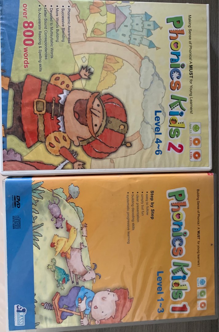 Phonics kids 系列VCD 、DVD 、書, 興趣及遊戲, 書本 & 文具, 小朋友書 - Carousell