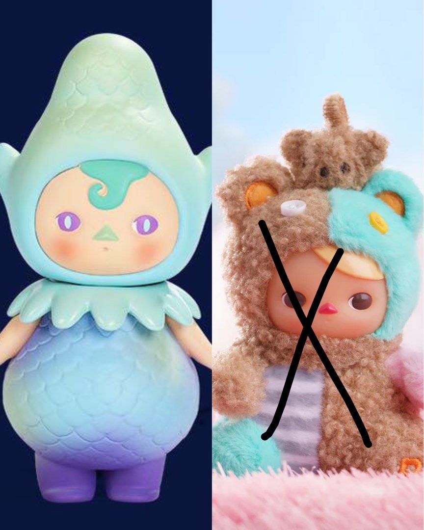 Popmart pucky bear planet alien babies, Hobbies & Toys, Toys & Games on ...