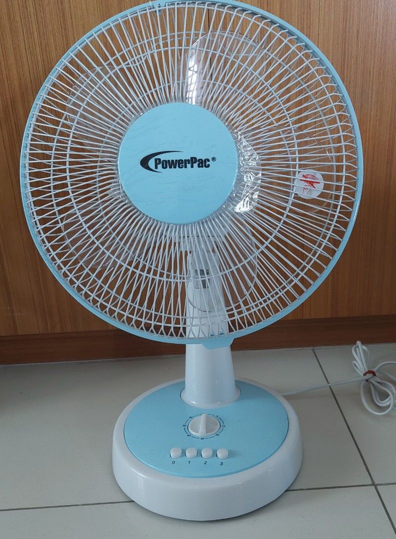 PowerPac Desktop Fan 3 Speed Timer, Furniture & Home Living, Lighting ...