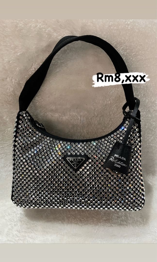 Prada Crystal Bag, Luxury, Bags & Wallets on Carousell