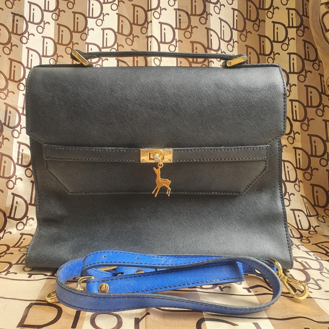 Preloved Martine SITBON 2 way Bag Black, Women's Fashion, Bags ...