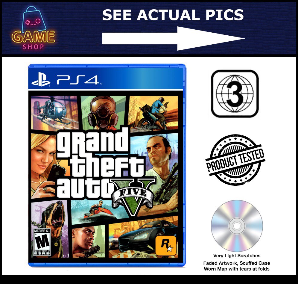 PS4 Grand Theft Auto 5 GTA5 Standard Edition ( shopee https://shp.ee/em7zpqz ), Video Gaming ...