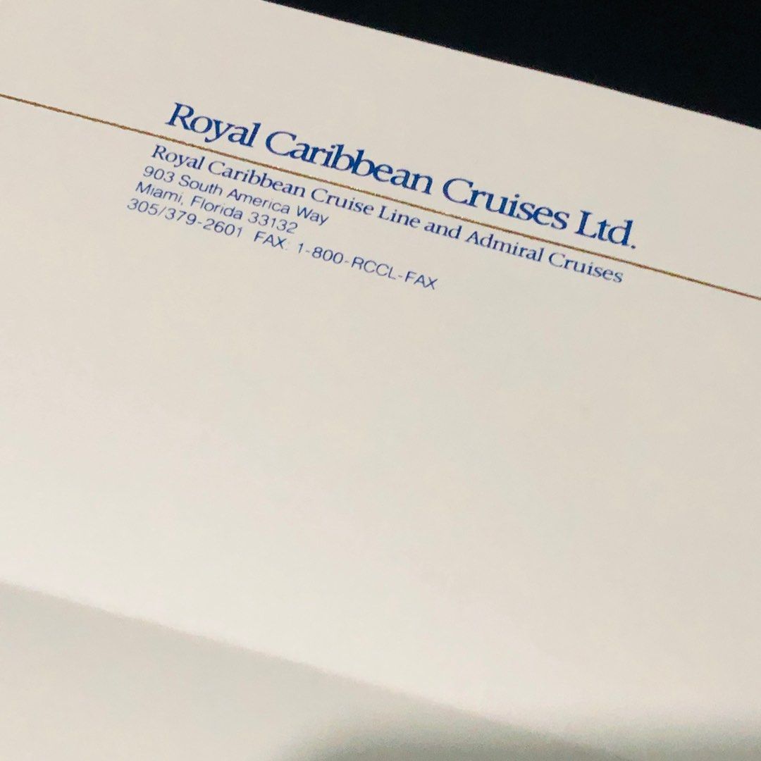 Recommendation Letter - Royal Carribean Cruise LTD, Everything Else ...