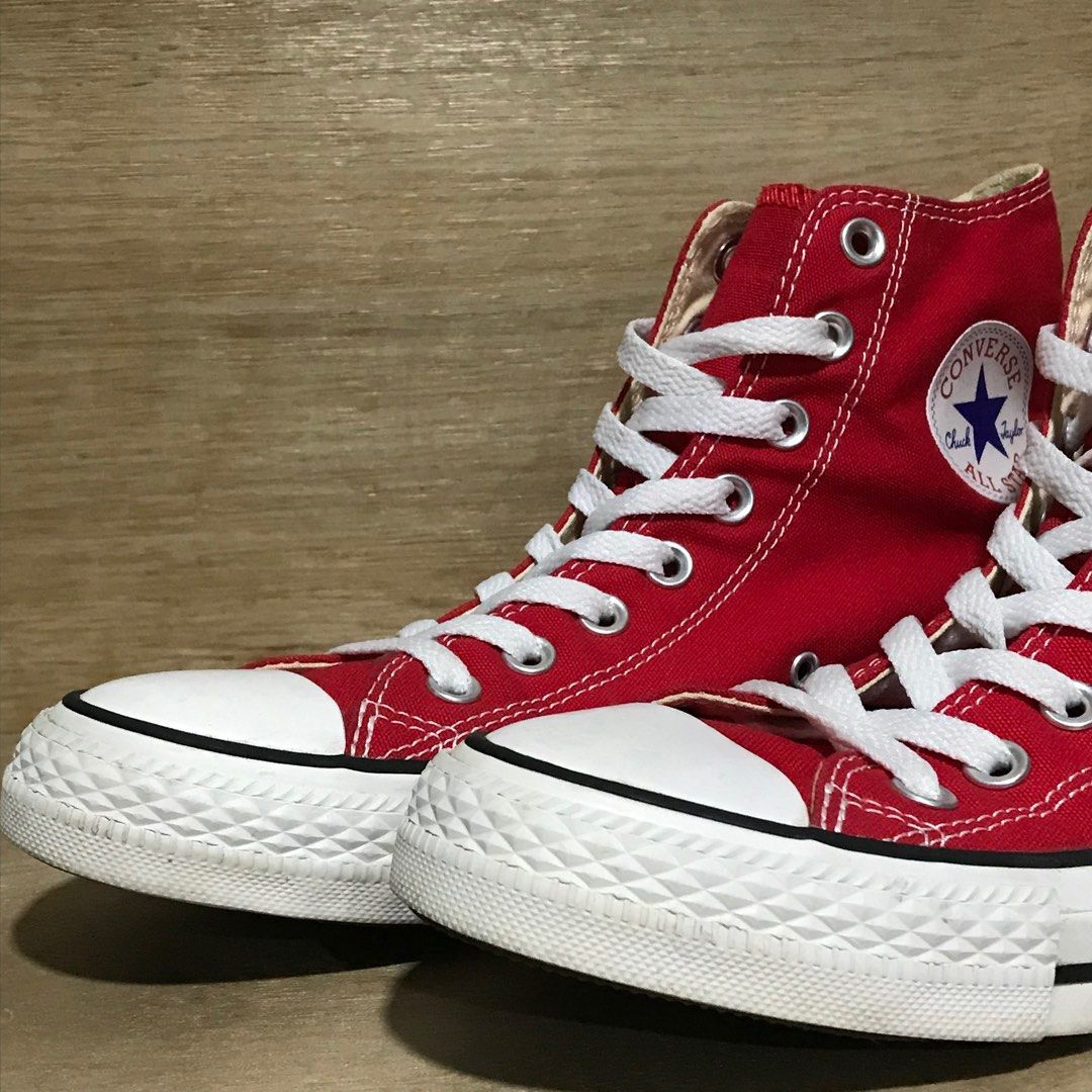 Red Converse Chuck Taylor All Star, Men's Fashion, Footwear, Sneakers ...
