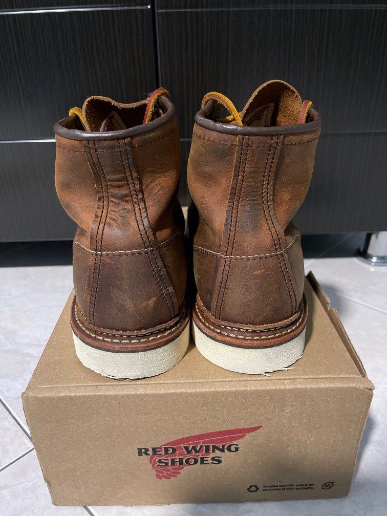 Red Wing Moc Toe, Men's Fashion, Footwear, Boots on Carousell
