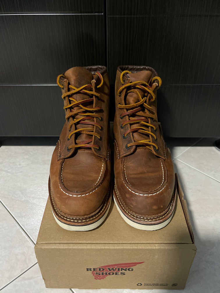 Red Wing Moc Toe, Men's Fashion, Footwear, Boots on Carousell