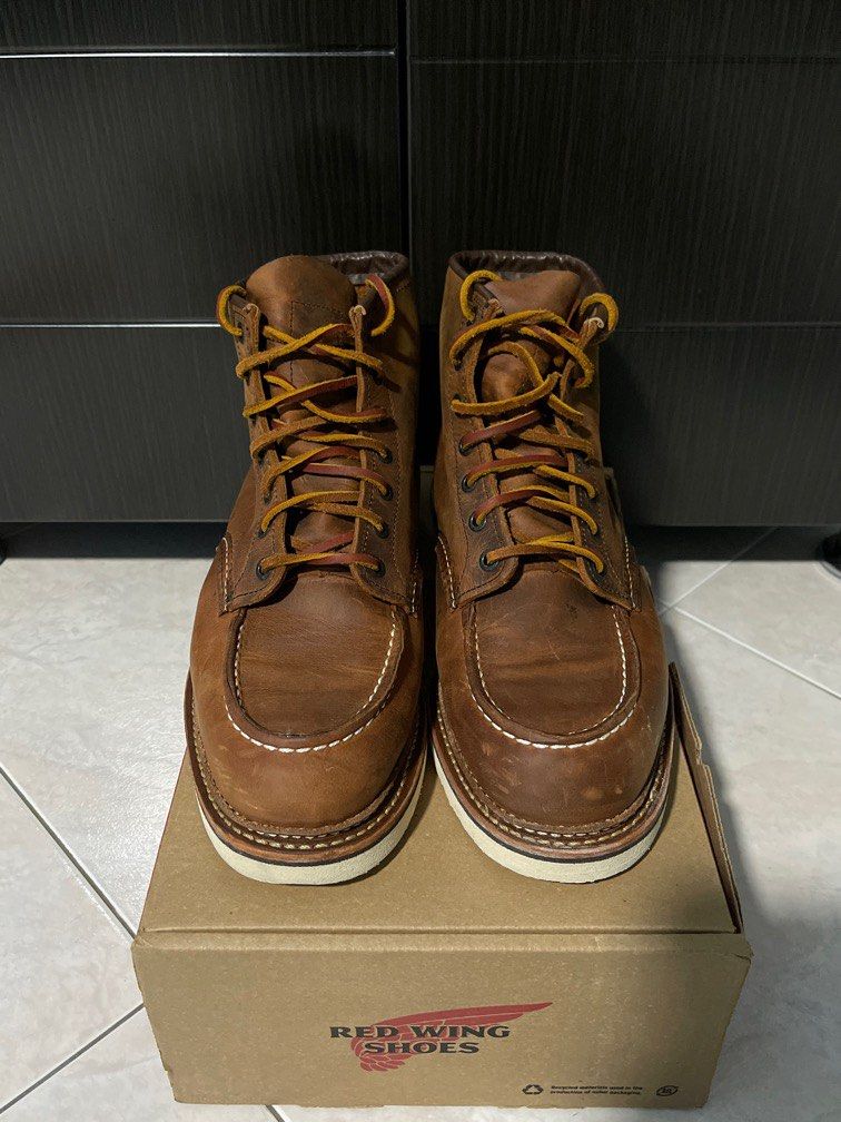 Red Wing Moc Toe, Men's Fashion, Footwear, Boots on Carousell
