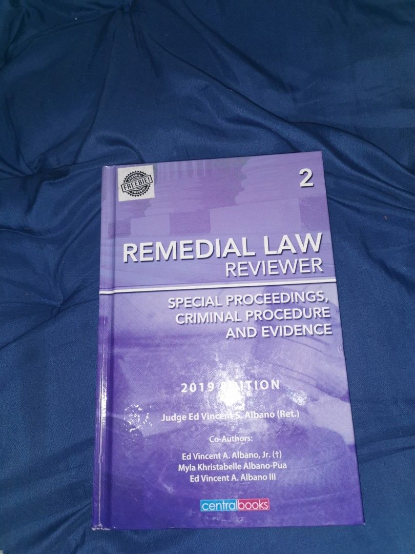 Remedial Law Reviewer - Albano, Hobbies & Toys, Books & Magazines ...