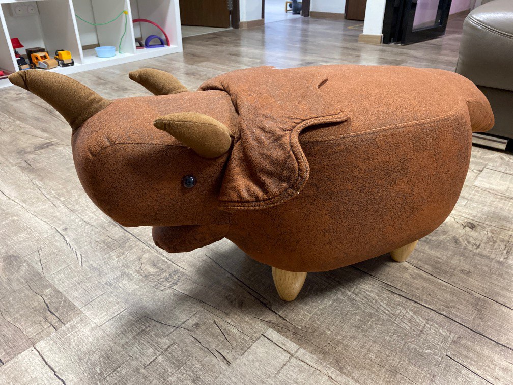 Rhino Foot Stool, Furniture & Home Living, Furniture, Chairs on Carousell