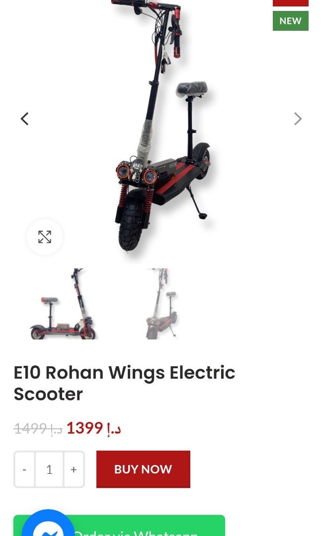 Rohan Wings E-Scooter, Motorbikes, Motorbikes for Sale on Carousell