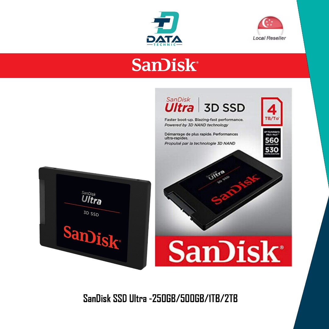 Sandisk SSD Ultra, Computers & Tech, Parts & Accessories, Hard Disks ...