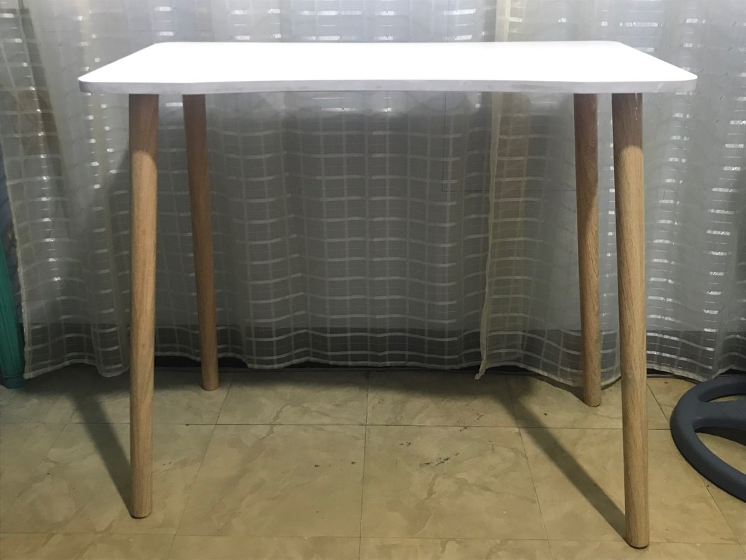 Scandinavian Study Table (White), Furniture & Home Living, Furniture ...