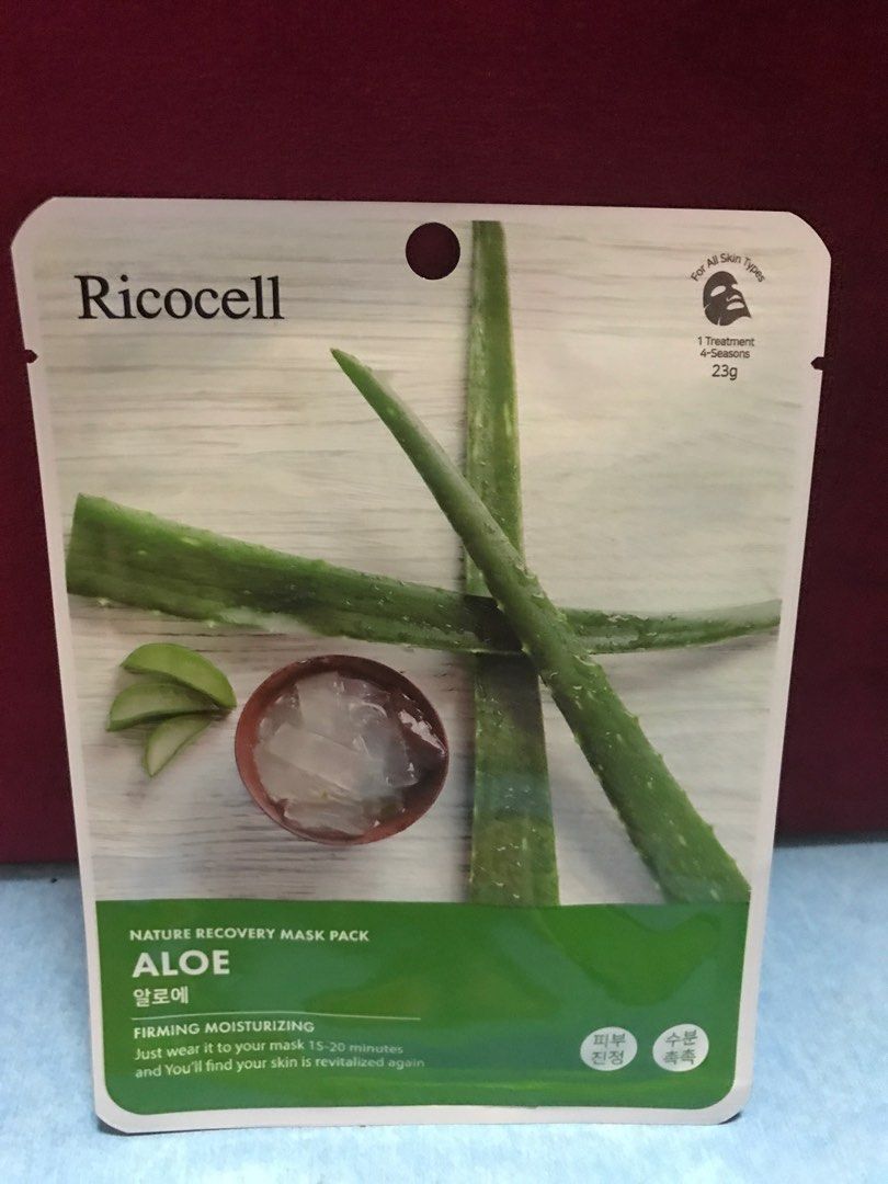 (Set of 3)Ricocell Natural Recovery Mask Pack 23g, Beauty & Personal ...