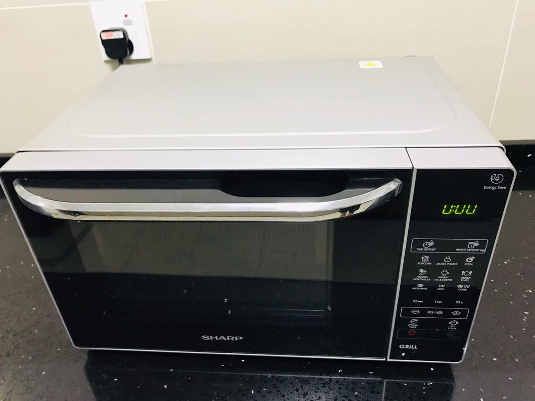 Sharp R-62E0(S) 20L Grill Microwave Oven, TV & Home Appliances, Kitchen ...