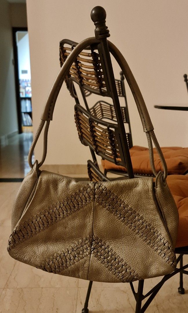 Silver Sabrina Scala bag, Women's Fashion, Bags & Wallets, Shoulder ...