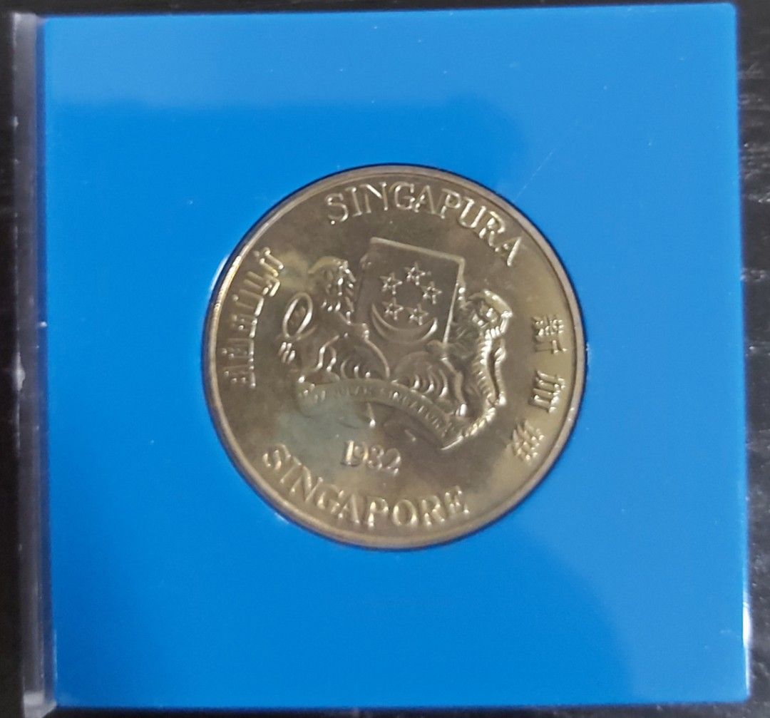 Singapore Benjamin Shearer Bridge commemorative coin, Hobbies & Toys ...