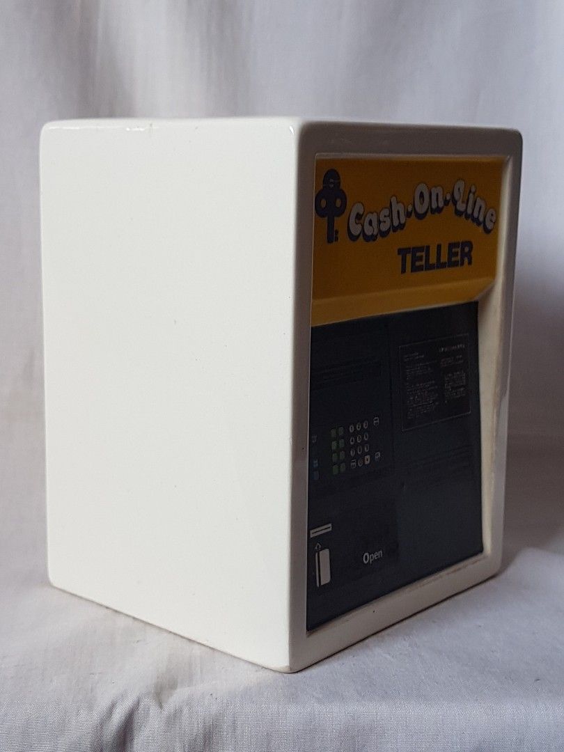 Singapore POSB Cash.On.Line Teller Porcelain Coin Bank Money Box ...