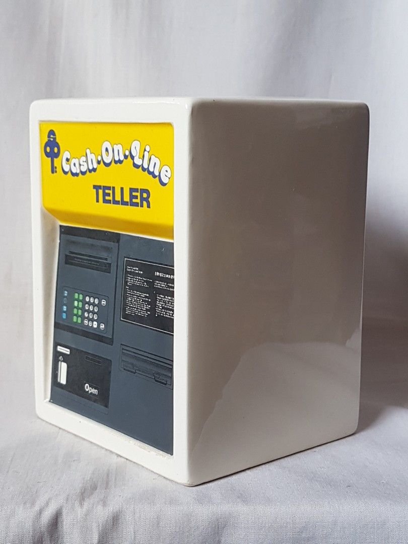 Singapore POSB Cash.On.Line Teller Porcelain Coin Bank Money Box ...