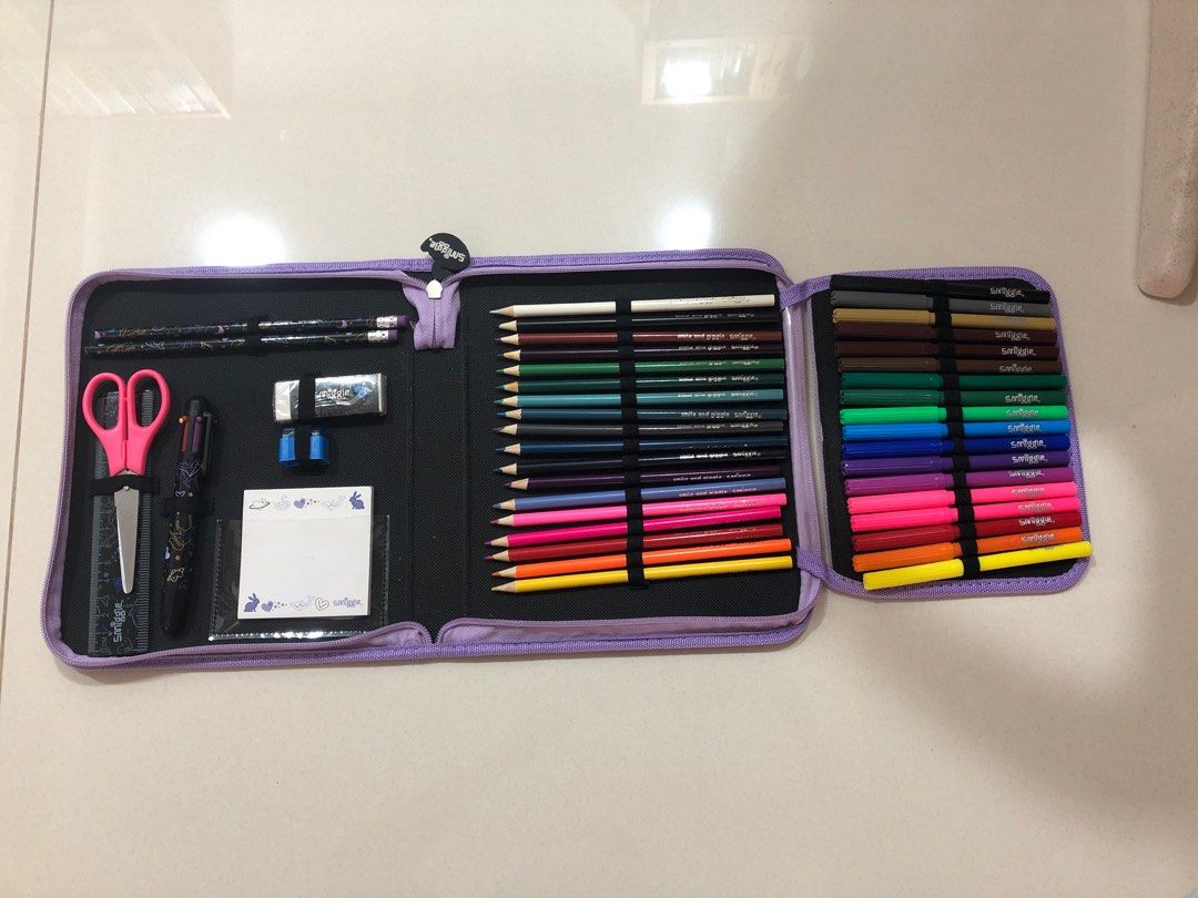 Smiggle colouring and stationery set, Hobbies & Toys, Stationery ...