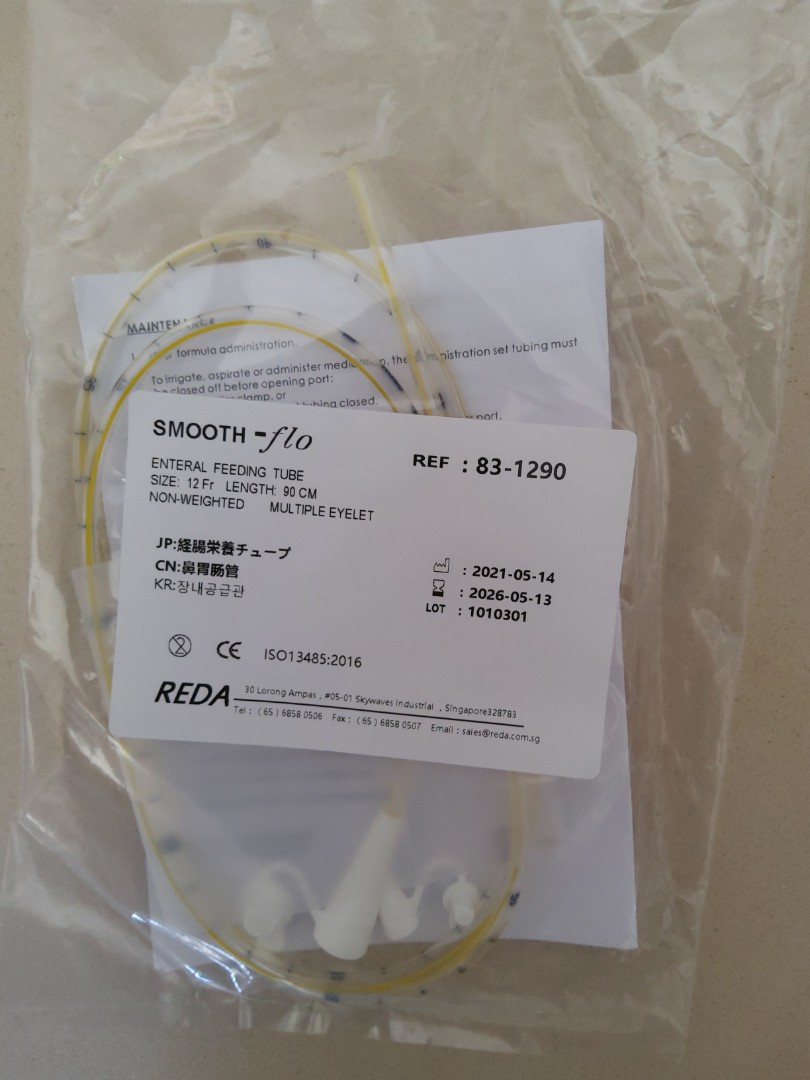 Smooth-flo Enteral Feeding Tube, Health & Nutrition, Medical Supplies ...