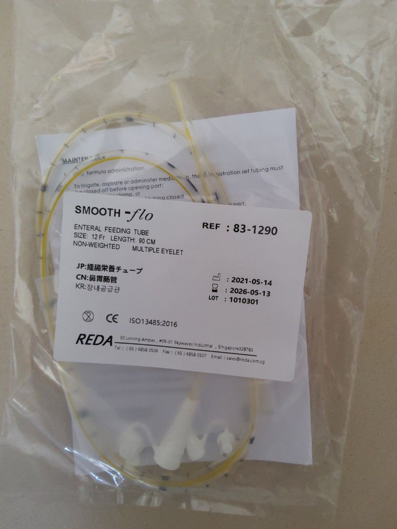 Smooth-flo Enteral Feeding Tube, Health & Nutrition, Medical Supplies ...