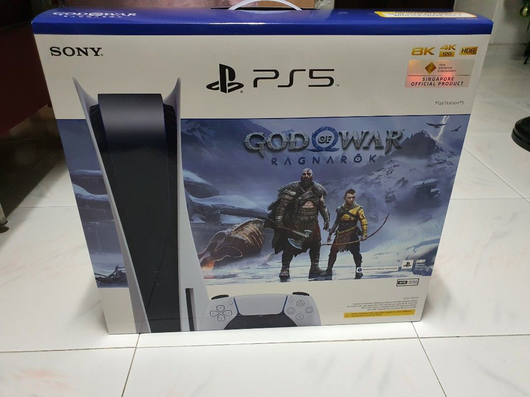 Sony PlayStation 5 console bundle with God of War: Ragnarok, Video Gaming, Video Game Consoles ...