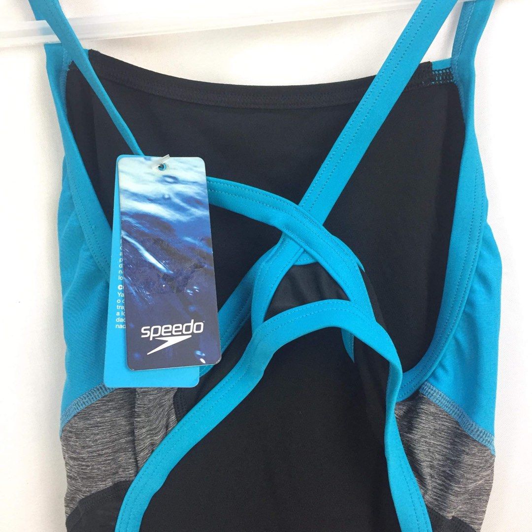 SPEEDO Women's Black Relaunch Flyback Pro Lt Swimsuit One-piece Bathing ...