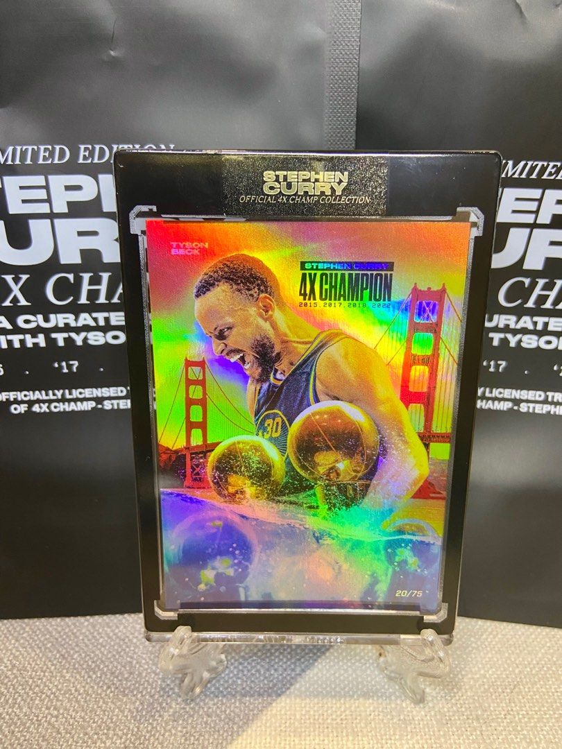 Stephen Curry X Tyson Beck 2022 ‘2022 Champ’ 4X Champ Release Refractor ...
