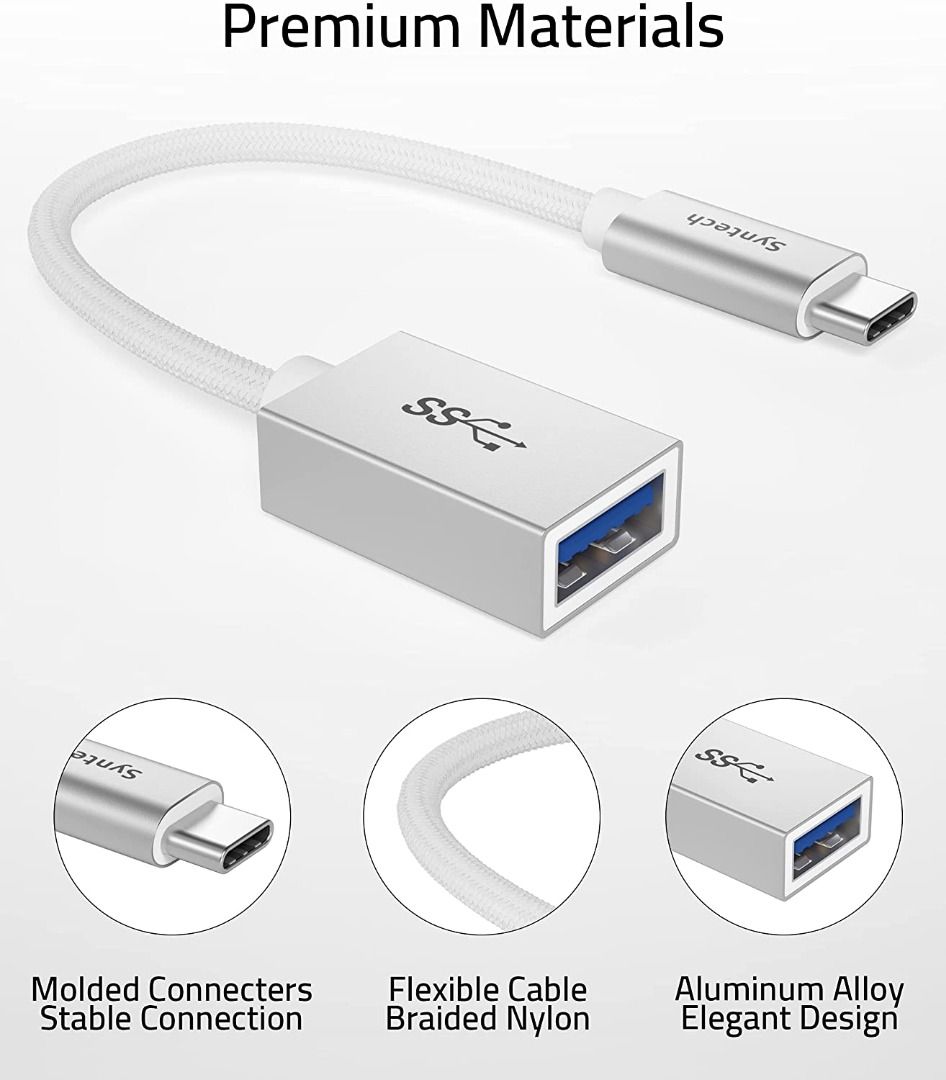 Syntech USB C to USB OTG Cable Adapter, TV & Home Appliances, TV & Entertainment, TV Parts ...