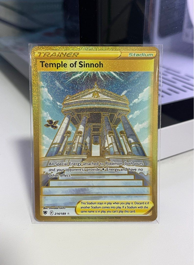 Temple of Sinnoh 214/189 Gold, Hobbies & Toys, Toys & Games on Carousell