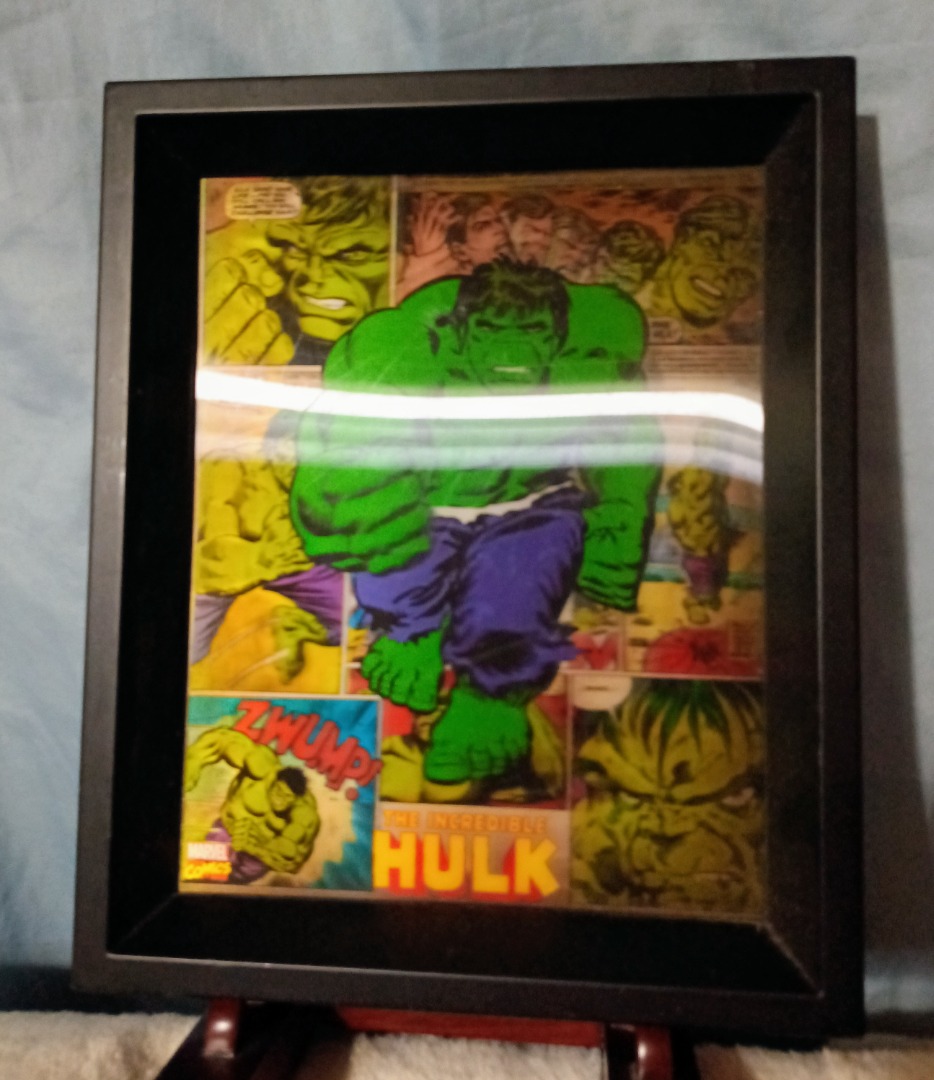 The Incredible HULK 3D Lenticular Collector's Framed Picture Marvel ...