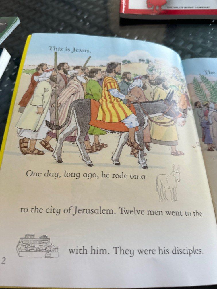 The usborne - Easter story sticker book, Hobbies & Toys, Books ...