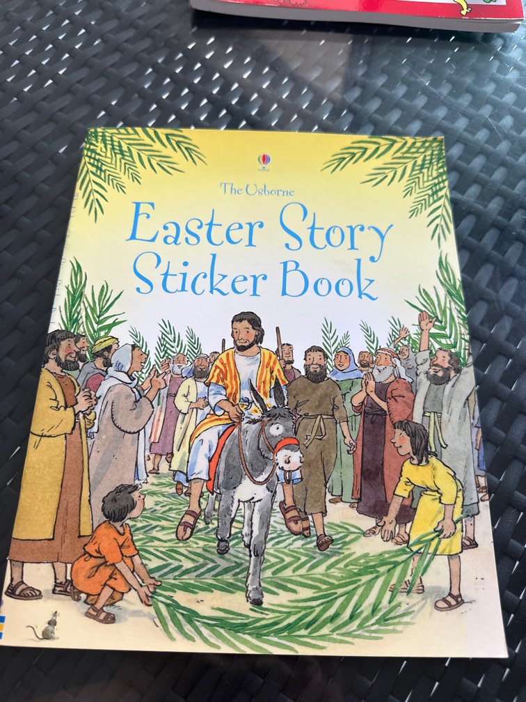 The usborne - Easter story sticker book, Hobbies & Toys, Books ...